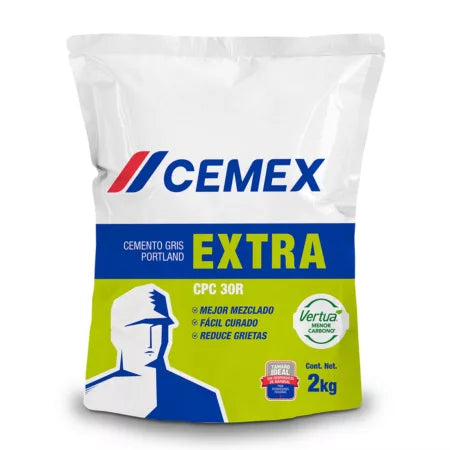 Cemento Gris Tolteca Extra CPC30R, 2 Kg | Cemex – La Plaza de la ...